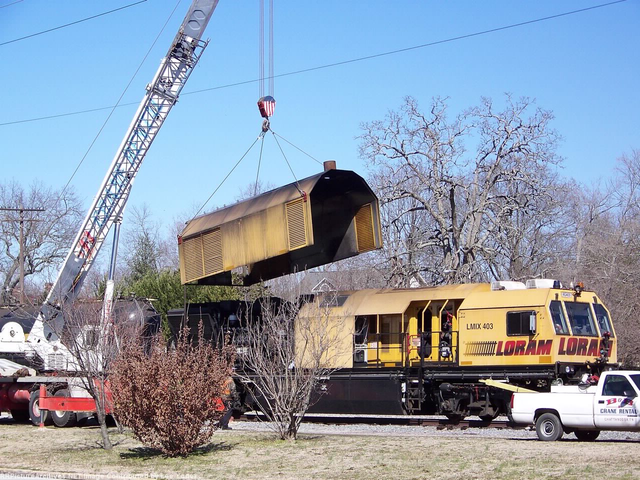 Loram Railgrinder 403 Diesel Change